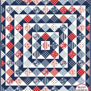 5 Sizes Skip to My Lou Quilt Pattern, PDF DIGITAL DOWNLOAD, Baby Throw ...
