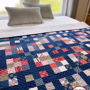 8 Sizes Grid Pop Quilt Pattern PRINTED, Jelly Roll or Fqs, Baby Lap ...
