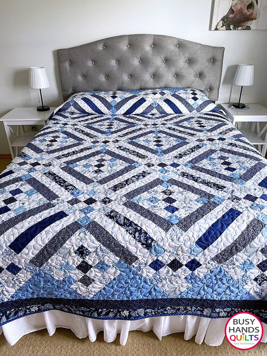 4 Sizes Sweet Caroline Quilt Pattern, PDF DIGITAL DOWNLOAD, Throw Twin ...