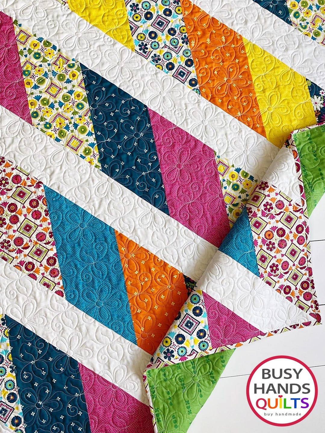 9 Sizes Journey Quilt Pattern PRINTED, Baby Lap Throw Twin Queen King ...