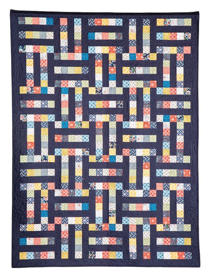 6 Sizes Family Ties Quilt Pattern PRINTED Baby Lap Throw | Etsy