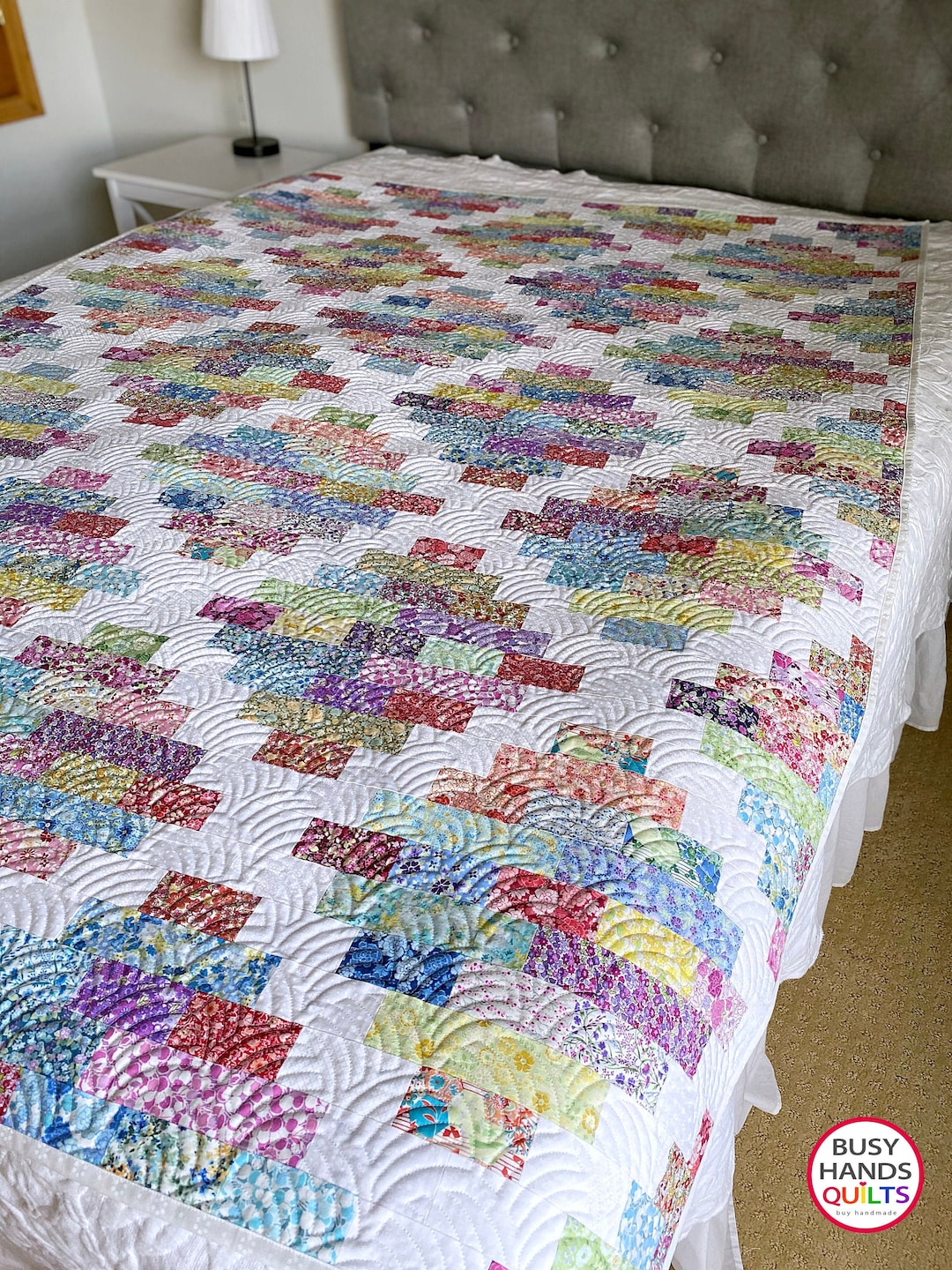 4 Sizes Hampton Court Quilt Pattern, PDF DIGITAL Download, Throw Twin ...