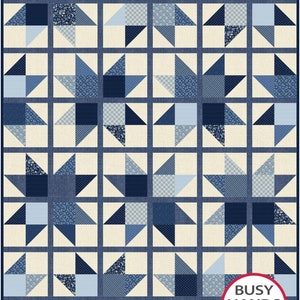 5 Sizes Through My Window Quilt Pattern PRINTED, Star Pattern, Baby ...