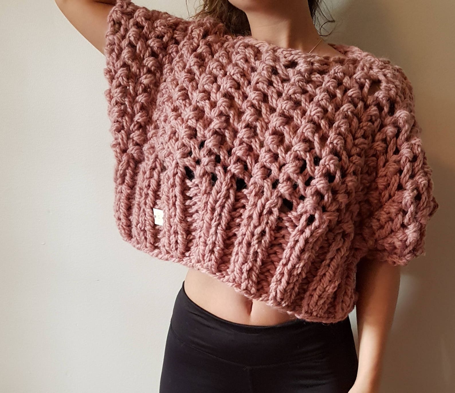 Rustik Bomber Top Knit Sweater Chunky Knit Top Knit Vest - Etsy