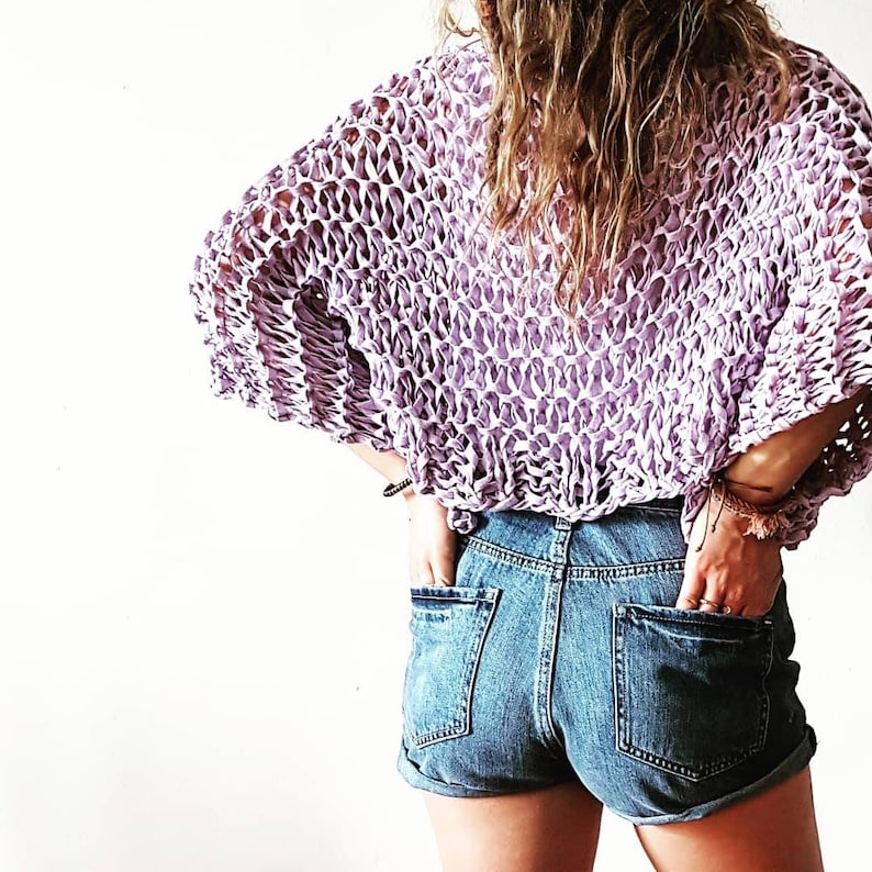 Knitting Pattern for Go-With-The-Flow Jersey Easy knit | Etsy