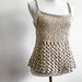 Knit Pattern for the Rustik Lace Tank Top - Easy Knitting Pattern, Tank ...