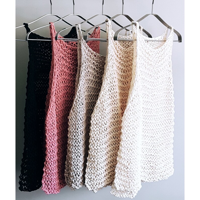 Loosey Goosey Tank Top Loose-knit Tank Top Bikini Cover-up - Etsy