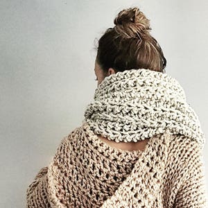 Oversized Infinity Scarf - Extra Large Scarf, Long Scarf, Long Chunky ...