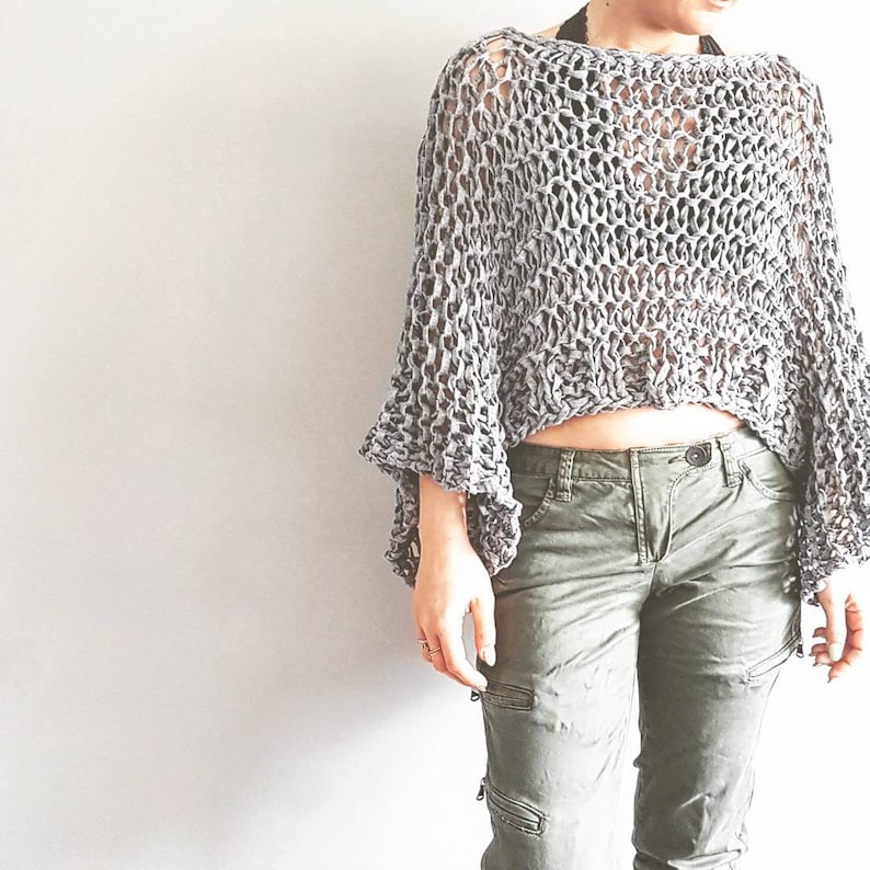 Knitting Pattern for Go-With-The-Flow Jersey Easy knit | Etsy