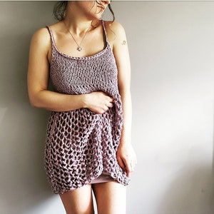 Knit Pattern for the Rustik Lace Tank Top - Easy Knitting Pattern, Tank ...