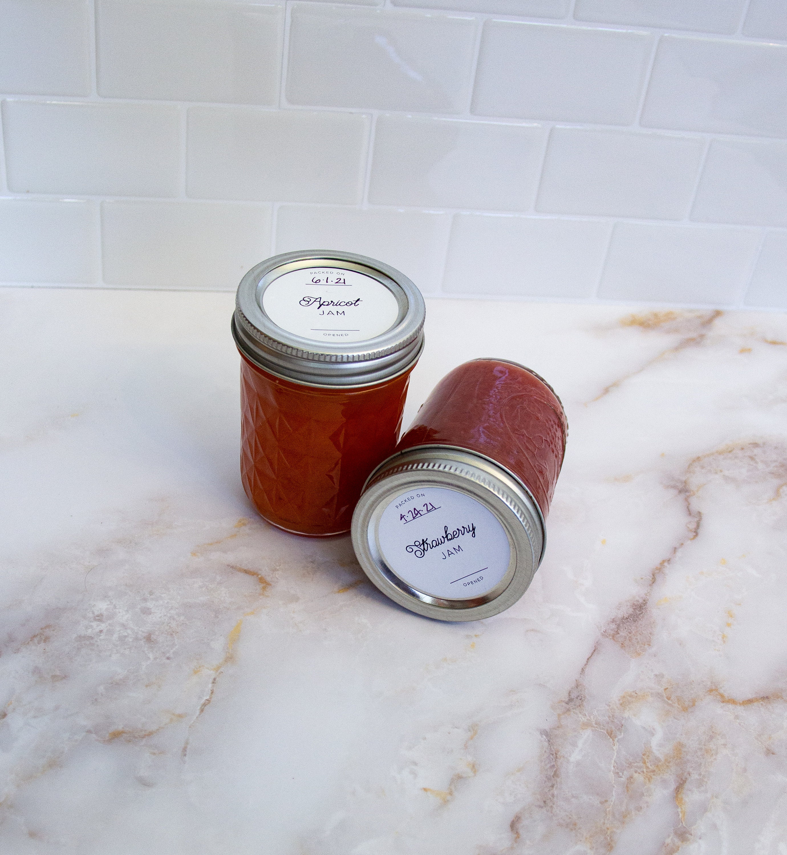 Modern Farmhouse Script Canning Labels Waterproof and Oil - Etsy