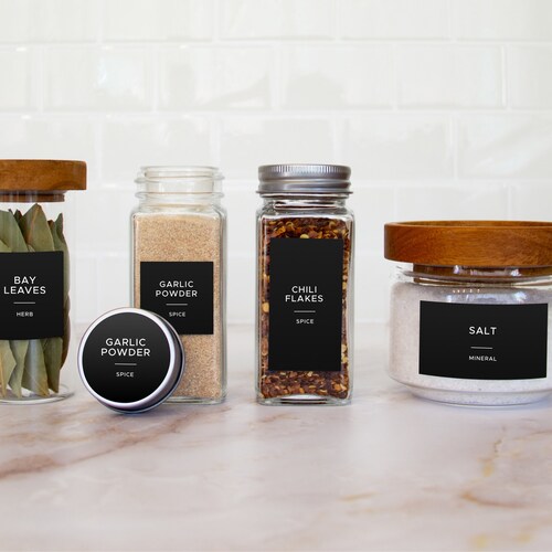Minimalist Modern Pantry Labels Waterproof and Oil Resistant - Etsy