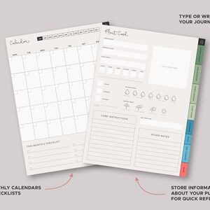 Digital Succulent Air Plant Garden Journal • Garden & Yard Planning ...