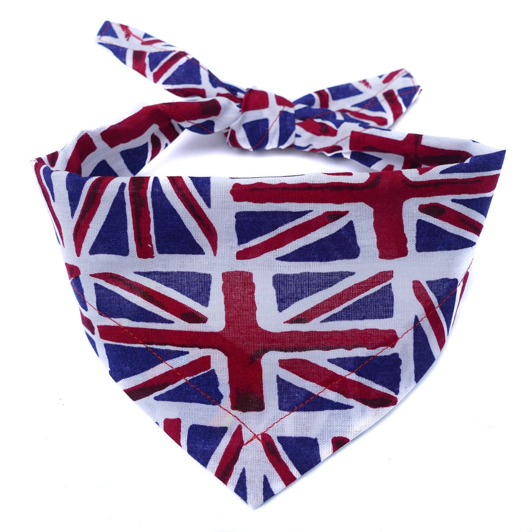 Royal Dog Bandana / British Flag Dog Accessories / Union Jack - Etsy