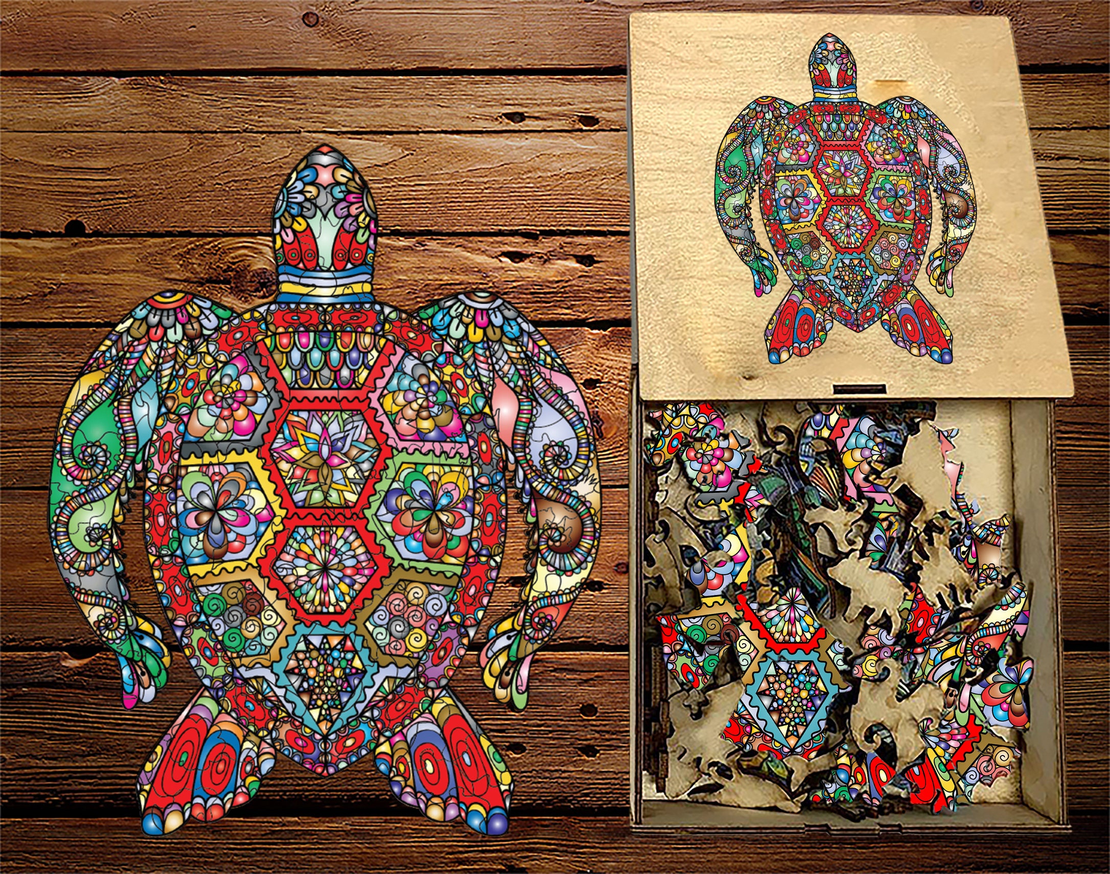 Wooden Jigsaw Puzzles For Adults Wood Puzzle Turtles Laser Cut Etsy Wooden Jigsaw Puzzles For Adults Wood Puzzle Turtles Laser Cut Etsy