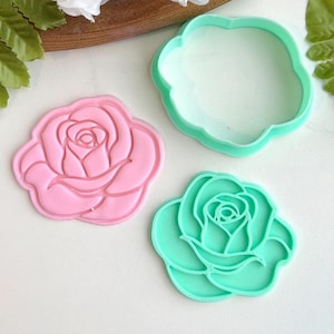 Rose Flower Valentine's Day Fondant, Cookie ,buttercream Stamp and ...