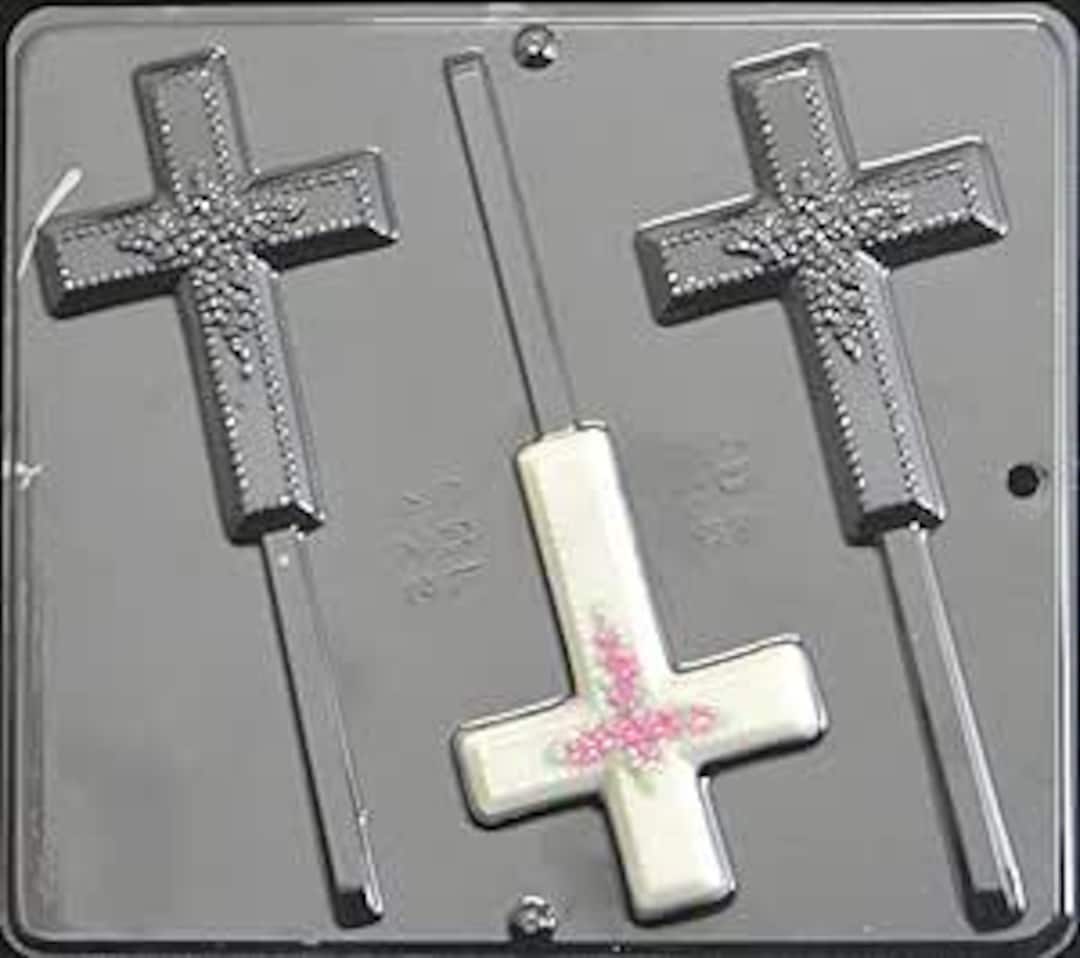 Cross Lollipop Chocolate Candy Mold Religious, Baptism , Communion ...