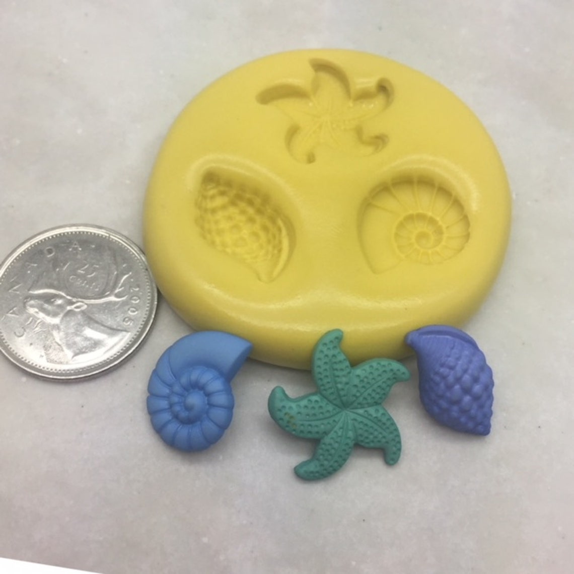 Mini Sea Shells Set Silicone Mold | Etsy