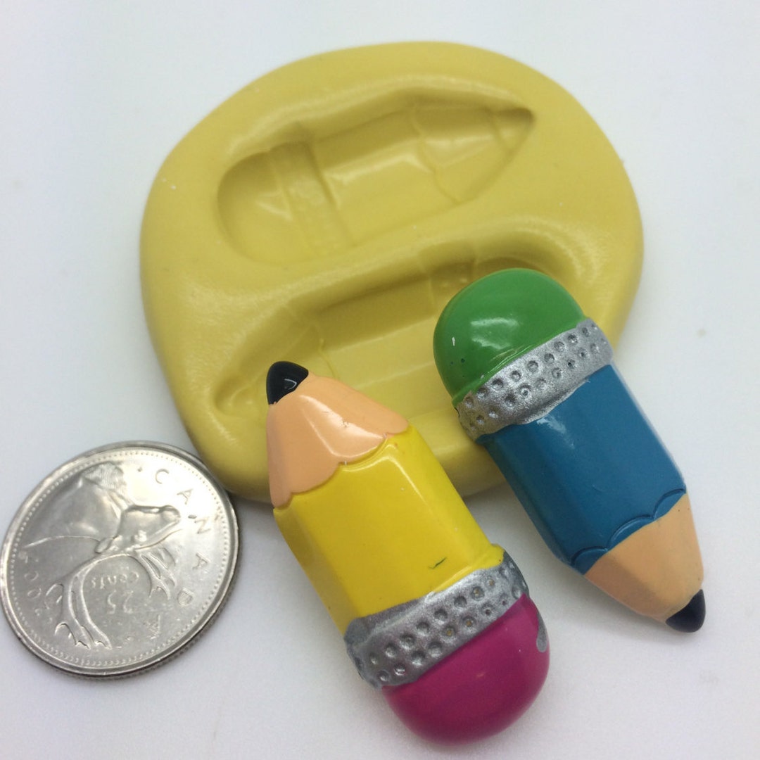 Pencil Set School Silicone Mold -A75 - Etsy