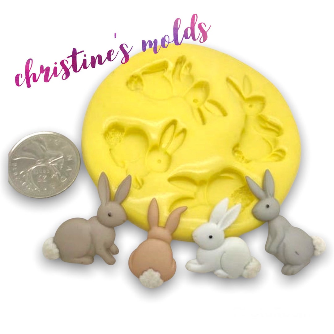 Rabbit Easter Mold Set Silicone - Etsy