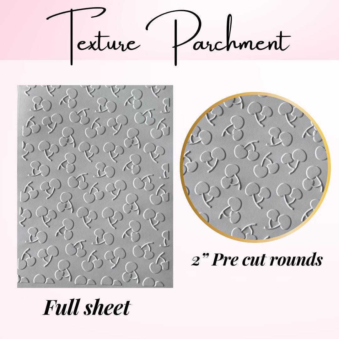 Cherry Texture Parchment for Embossing - Etsy