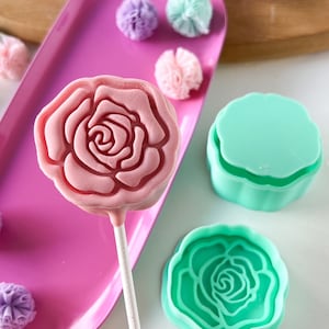 Rose Cake Pop Mold With Fondant Stamp - Etsy