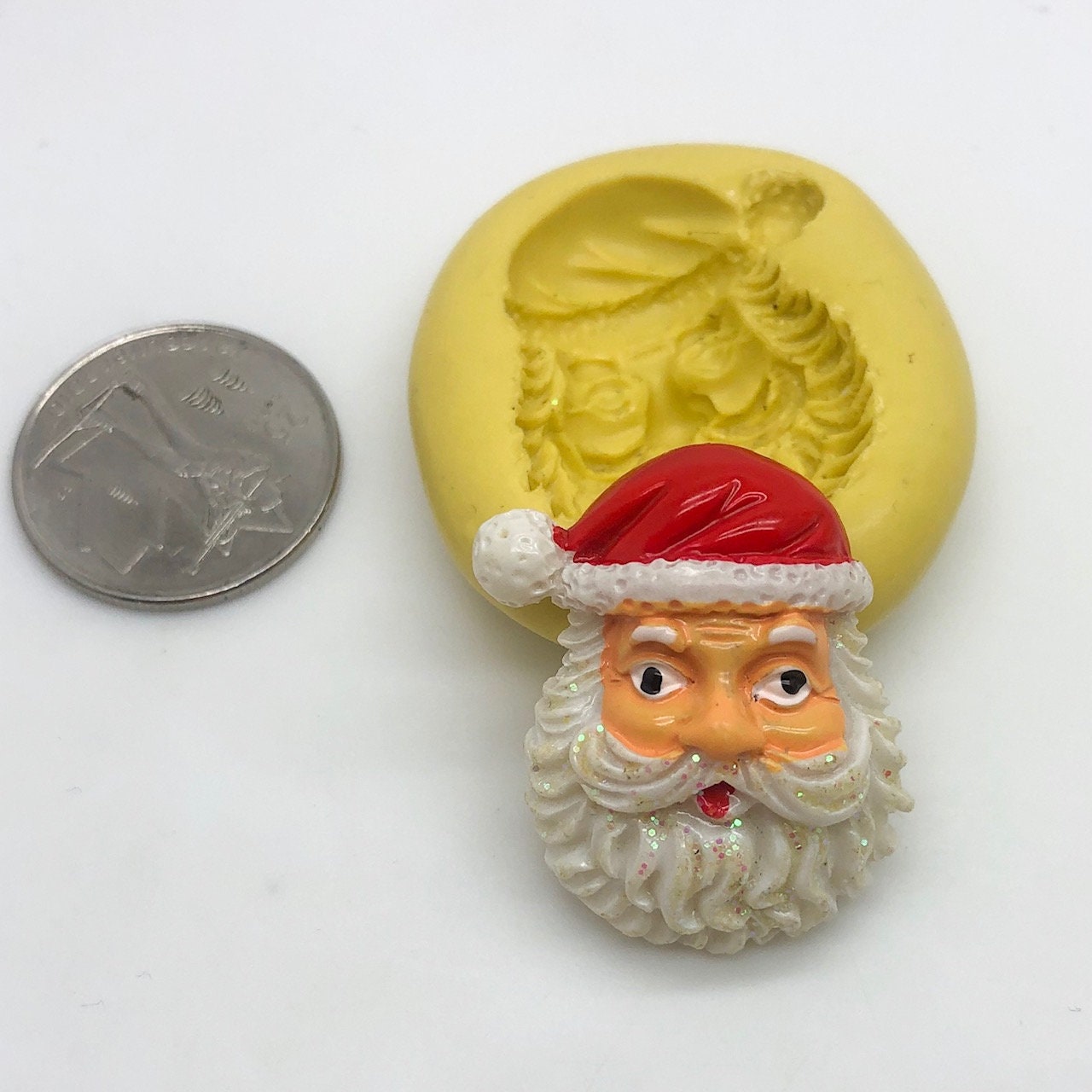 Santa Face Silicone Mold | Etsy