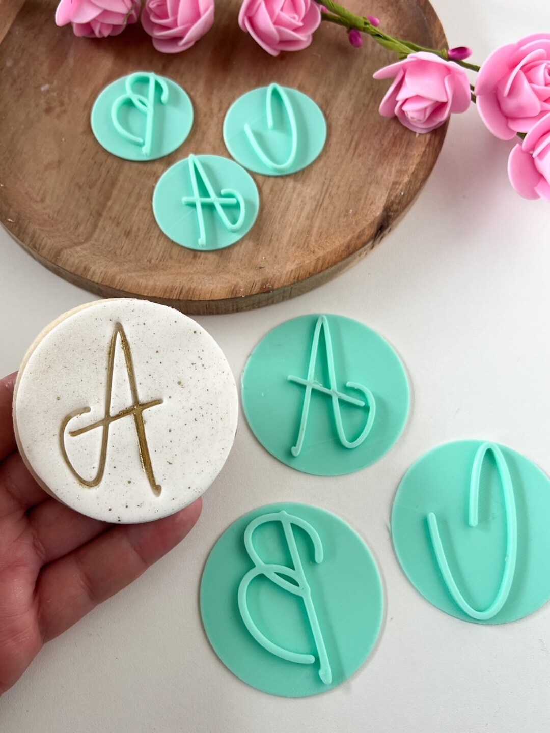 Alphabet Monogram Letter Pick Your Letter Fondant /cookie Embosser - Etsy