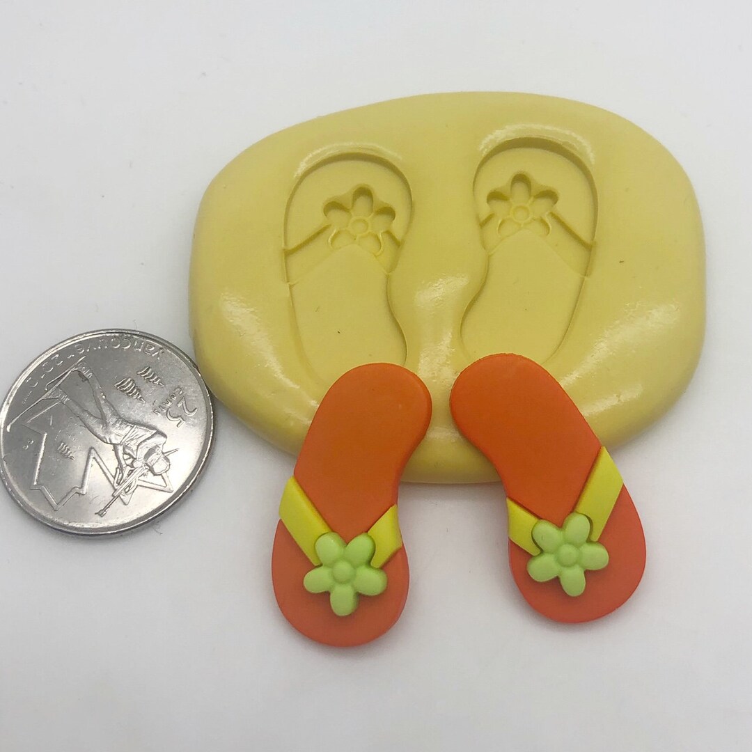 Beach Flip Flops Silicone Mold - Etsy