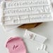 Alphabet Letter Script Set Made Your Own Custom Text for Cookie ...