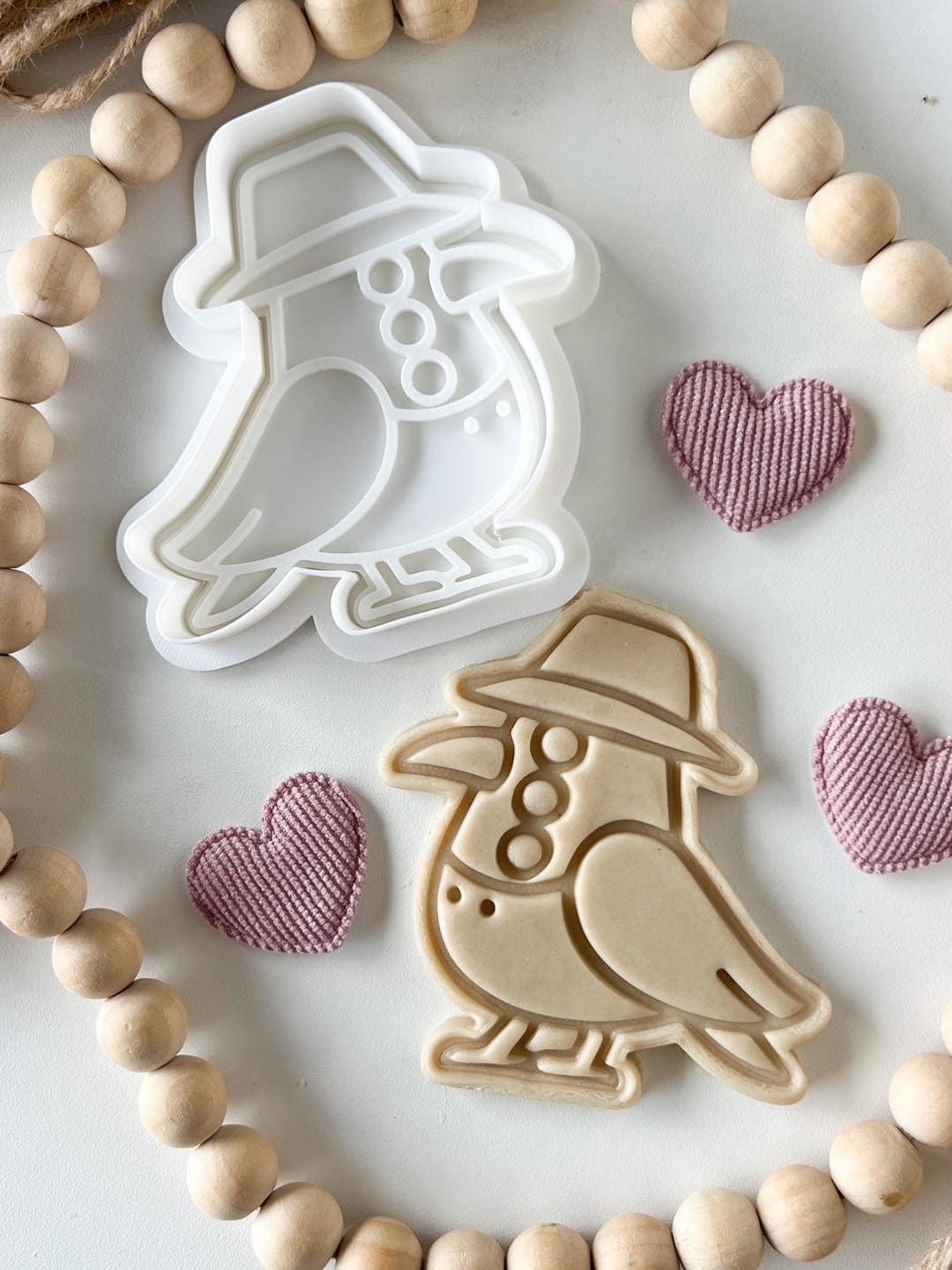 Crow Cookie Cutter With Stamp for Fondant , Cupcakes Cookies and More ...