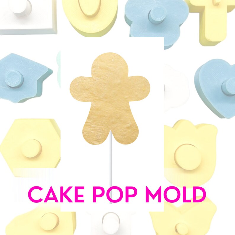Gingerbread Man Christmas Cake Pop Mold - Etsy