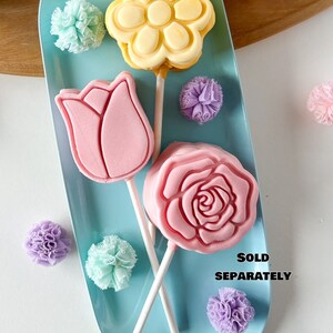Rose Cake Pop Mold With Fondant Stamp - Etsy