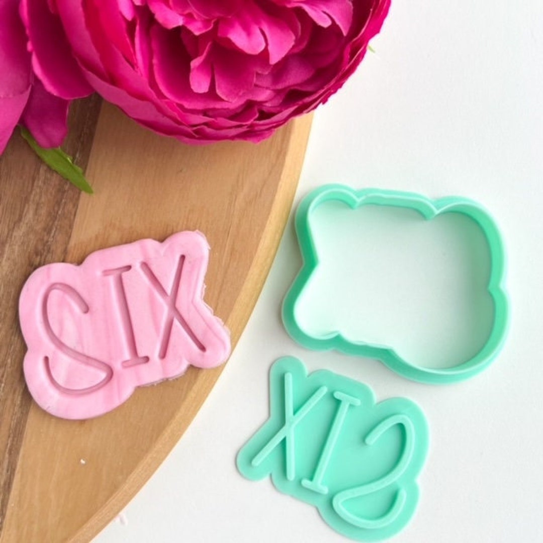 Number Six Stamp and Cutter Set - Etsy