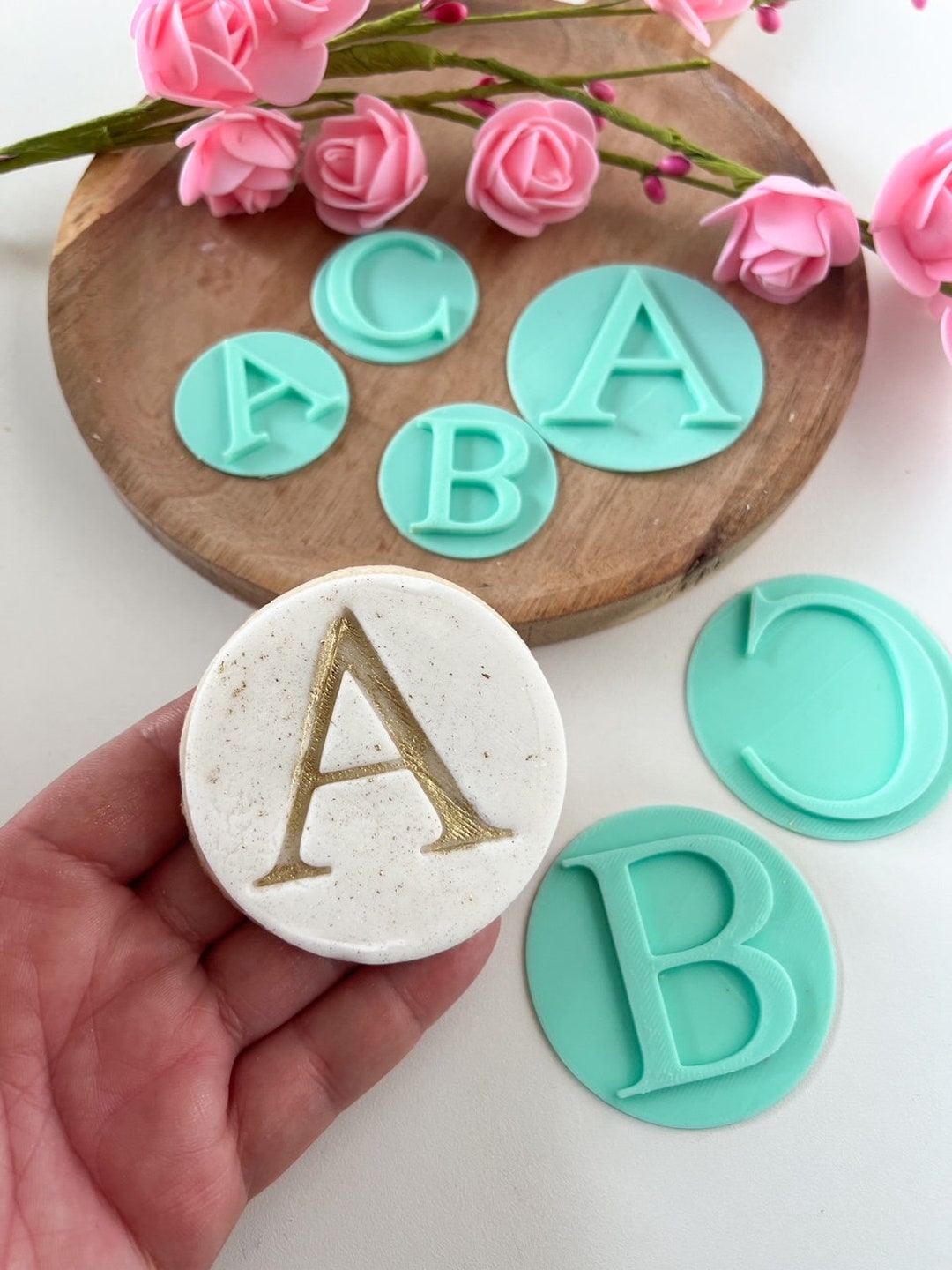 Alphabet Monogram Letter Pick Your Letter Fondant /cookie Embosser - Etsy