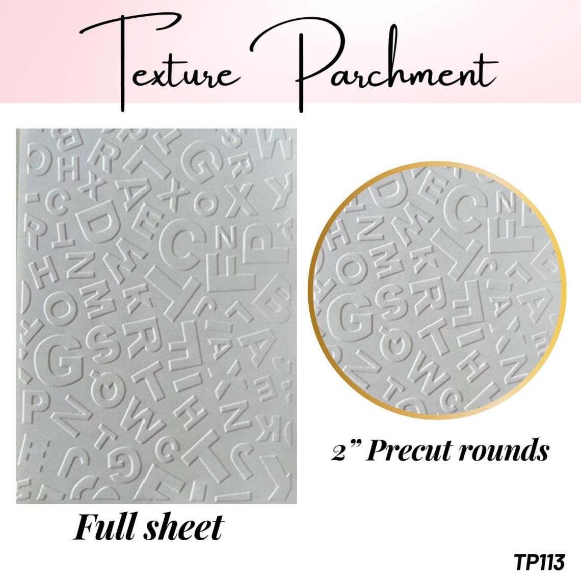 Alphabet Letters Texture Parchment for Embossing - Etsy