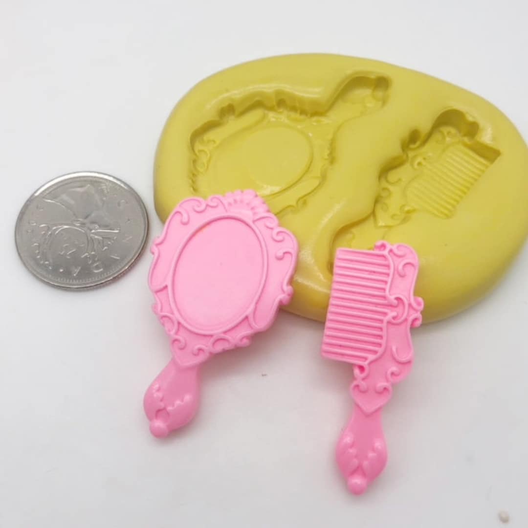 Mirror and Brush Vanity Mold Set Silicone - Etsy