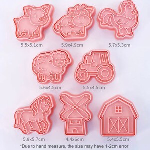 Farm Animal Cutter Set - Etsy