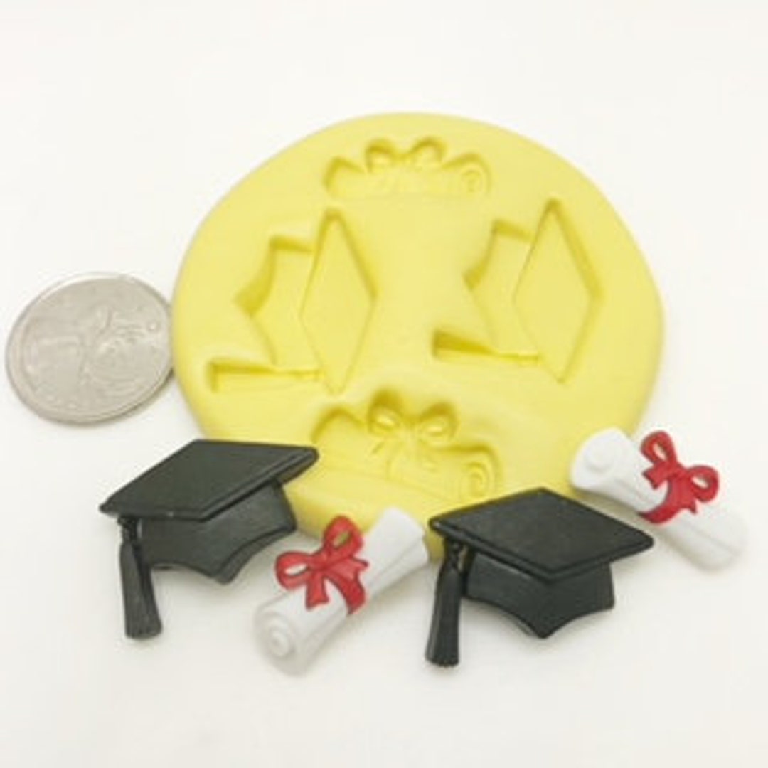Graduation Hat and Diploma Silicone Mold Oreos, Cake Pops , Cupcakes - Etsy