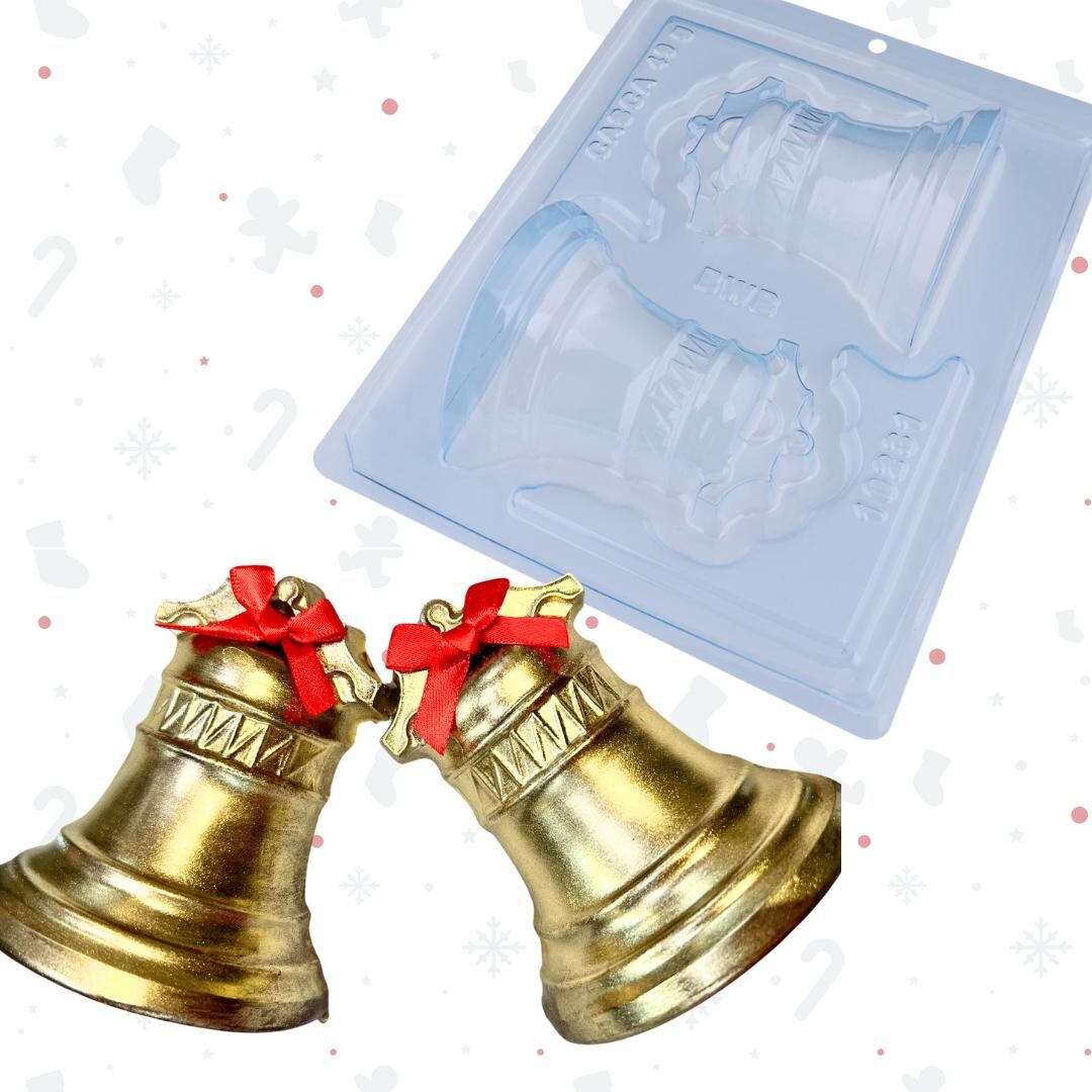 Medium Bell - 3 Part Mold Christmas Chocolate Mold - Etsy