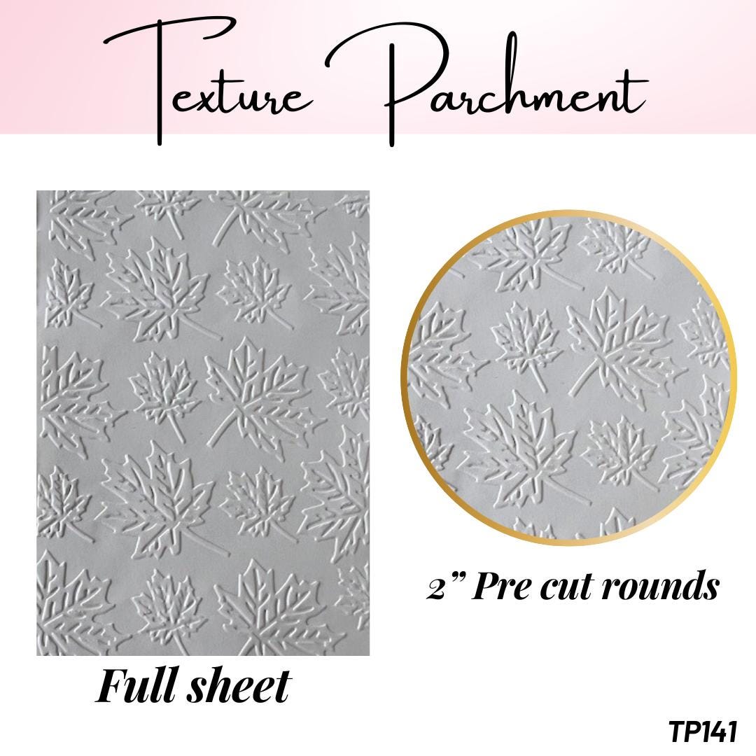 Maple Leaf Textured Parchment for Embossing - Etsy