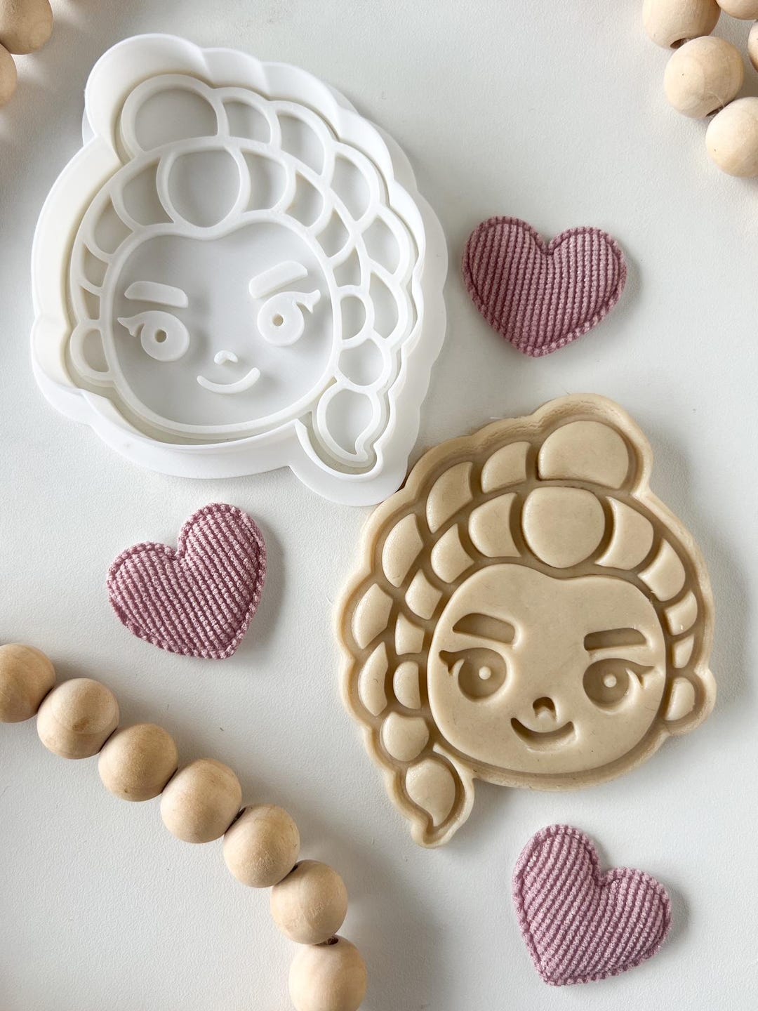 Girl Cookie Cutter With Stamp for Fondant , Cupcakes Cookies and More ...