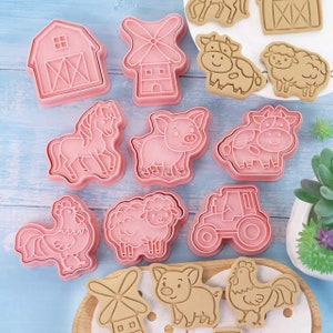 Farm Animal Cutter Set - Etsy