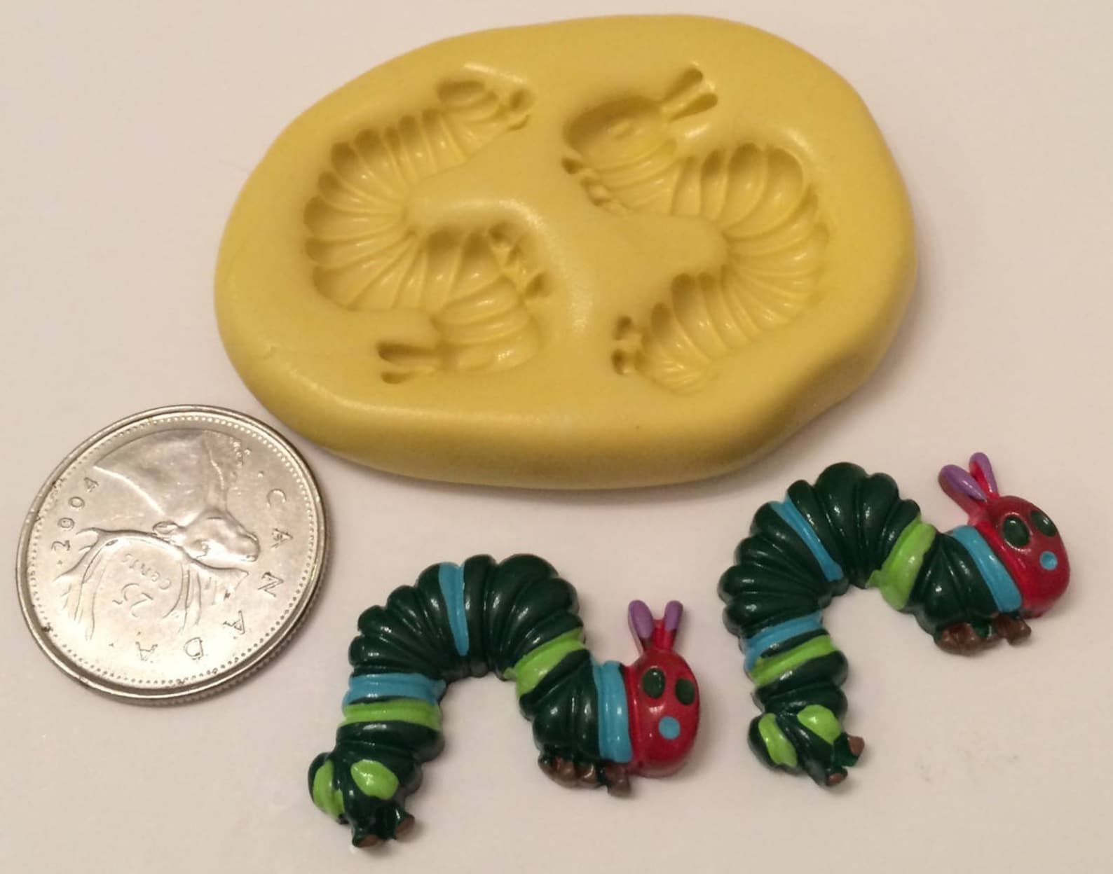 Caterpillar Worm Animal Silicone Mold Set - Etsy
