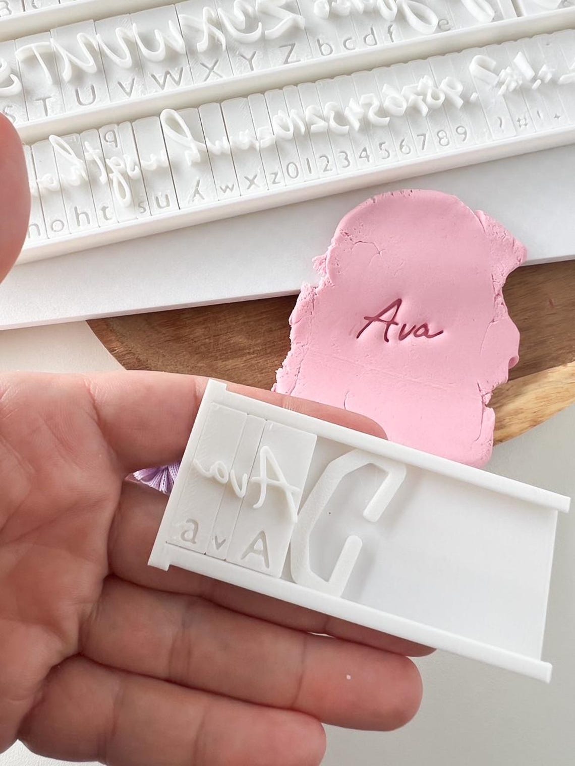 Alphabet Letter Script Set Made Your Own Custom Text for Cookie ...