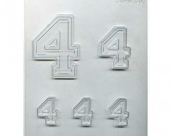Number 3 4 Chocolate Mold Number Three Candy Mold Large - Etsy