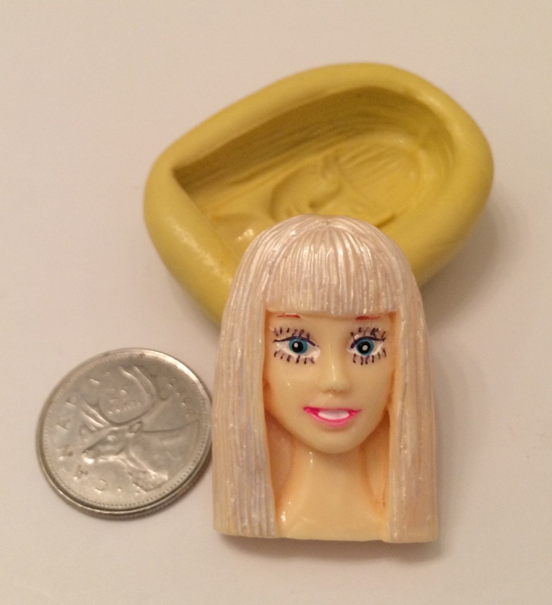 Girl Head Silicone Mold - Etsy