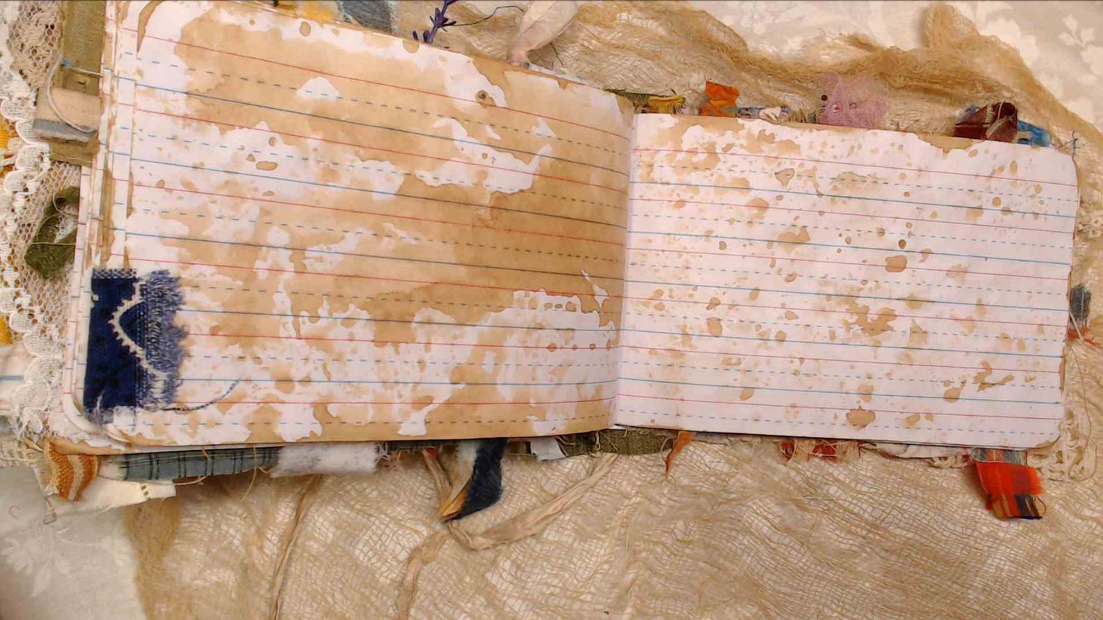 Fabric Scrap Junk Journal, Handmade Scrap Journal, Repurposed ...