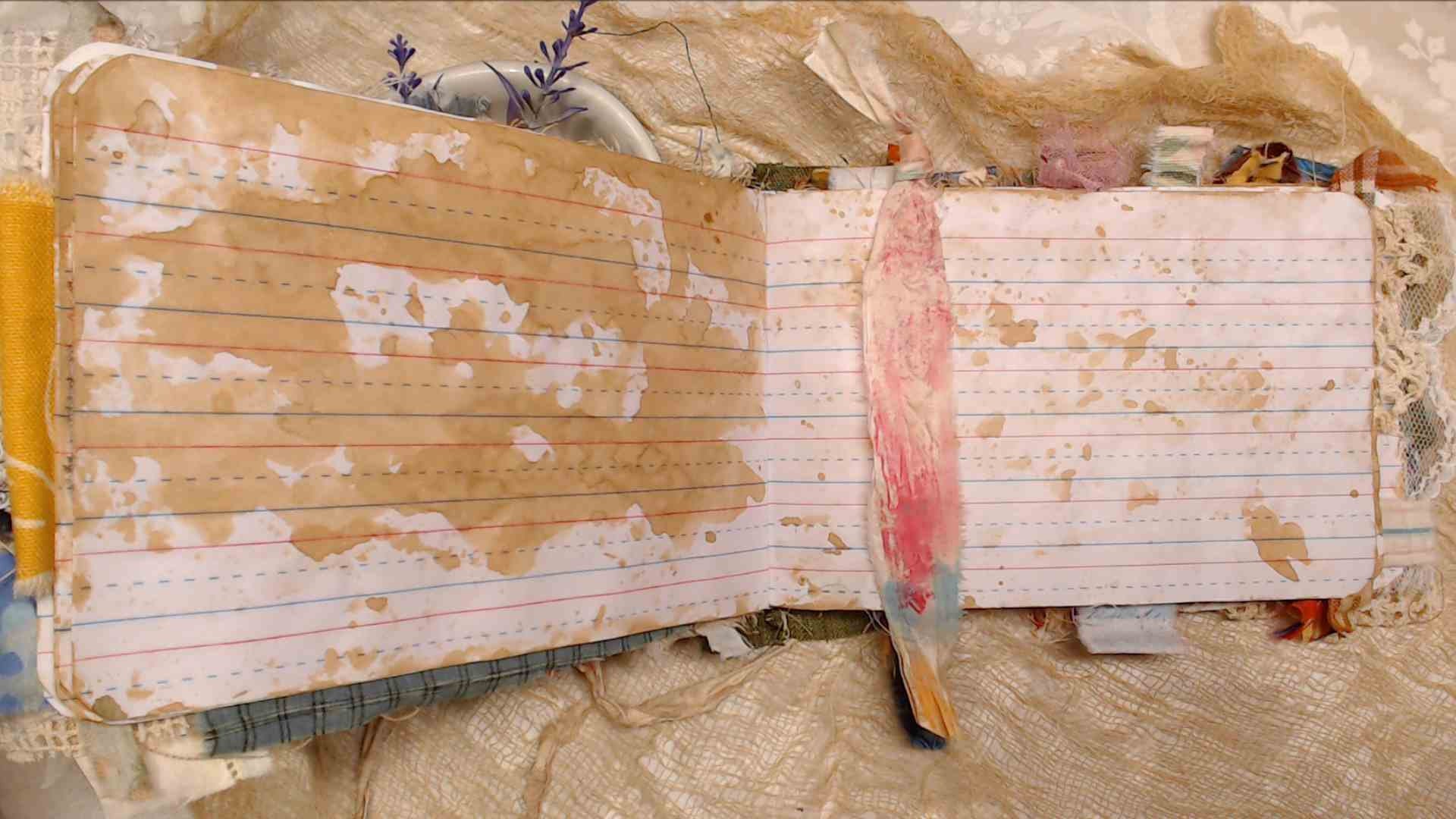 Fabric Scrap Junk Journal, Handmade Scrap Journal, Repurposed ...