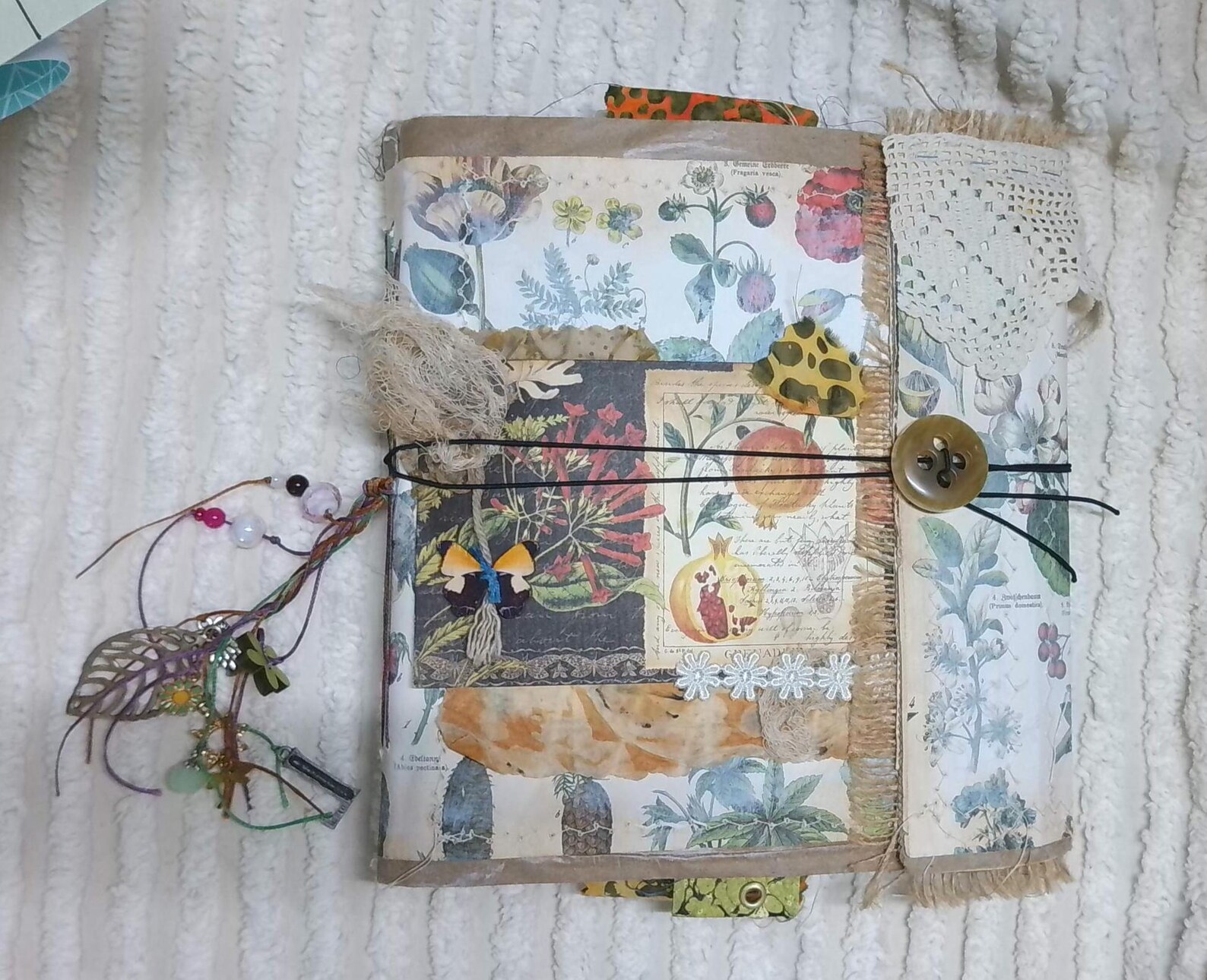 Handmade Paper Bag Junk Journal, Unique Scrapbook (8x8) - Etsy